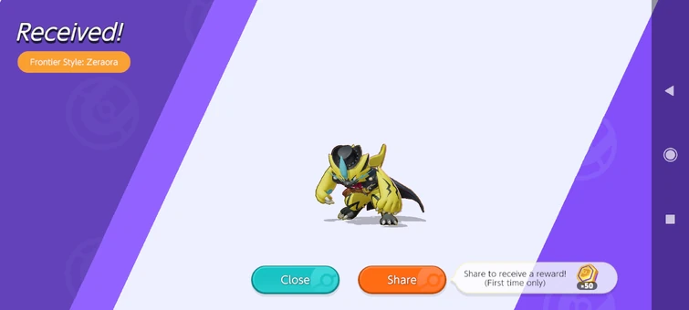 Frontier Style: Zeraora obtained! | Fandom