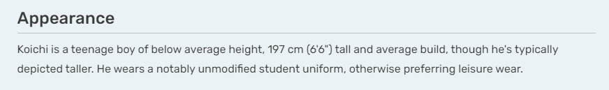Koichi Height | Fandom
