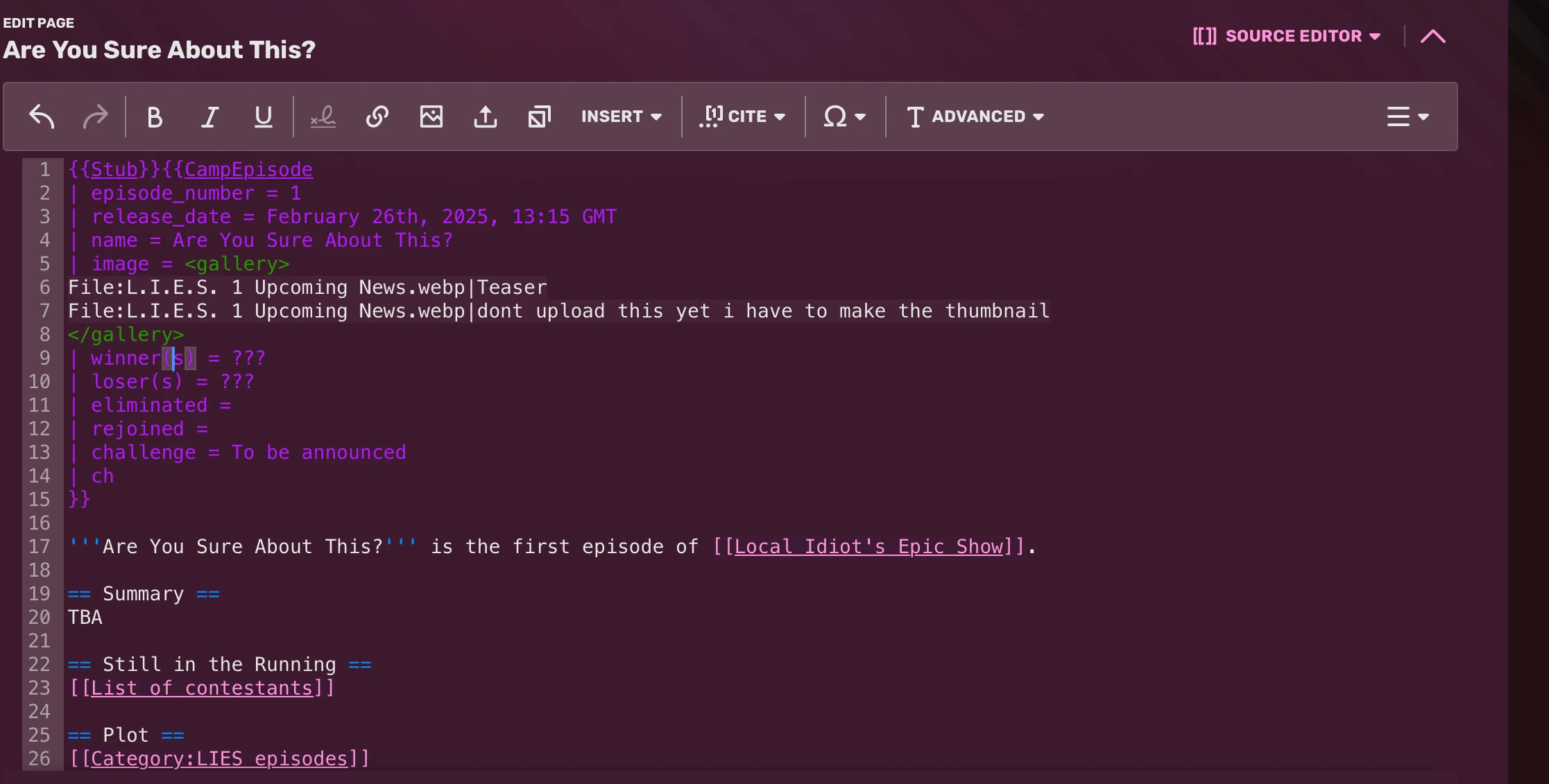 OH THEY FIXED THE SOURCE EDITOR YAYYY | Fandom