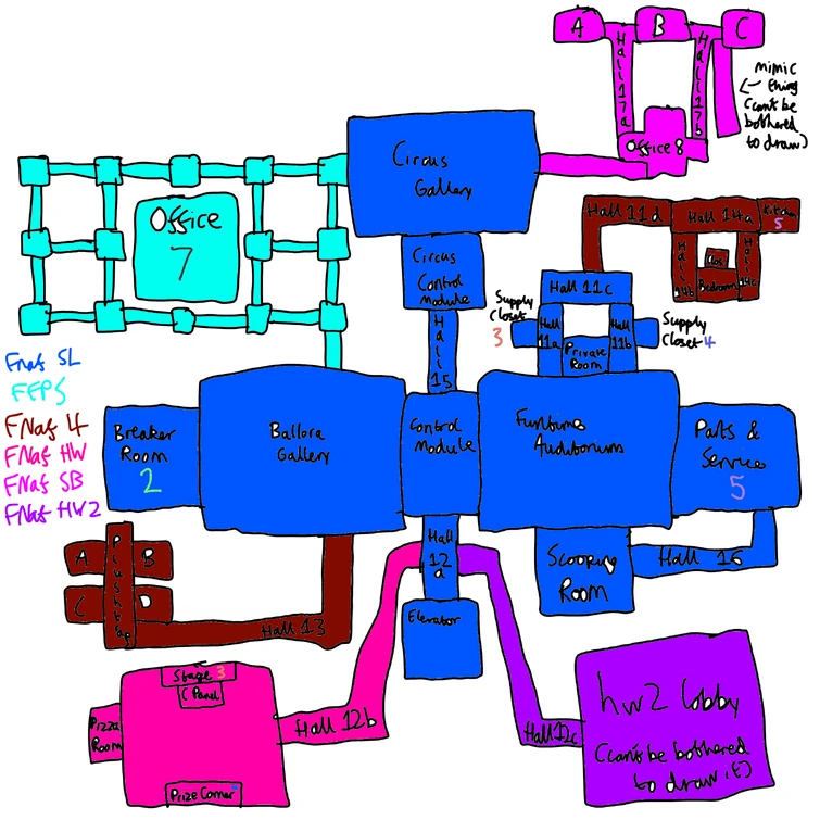 Ultimate FNaF Map (Part 1) | Fandom