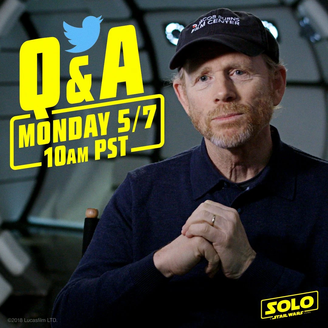 [Solo] Ron Howard Twitter Q&A | Fandom