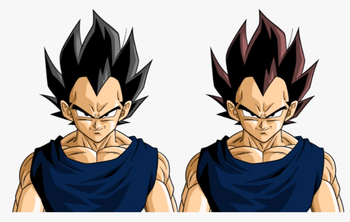 Vegeta's hair color | Fandom