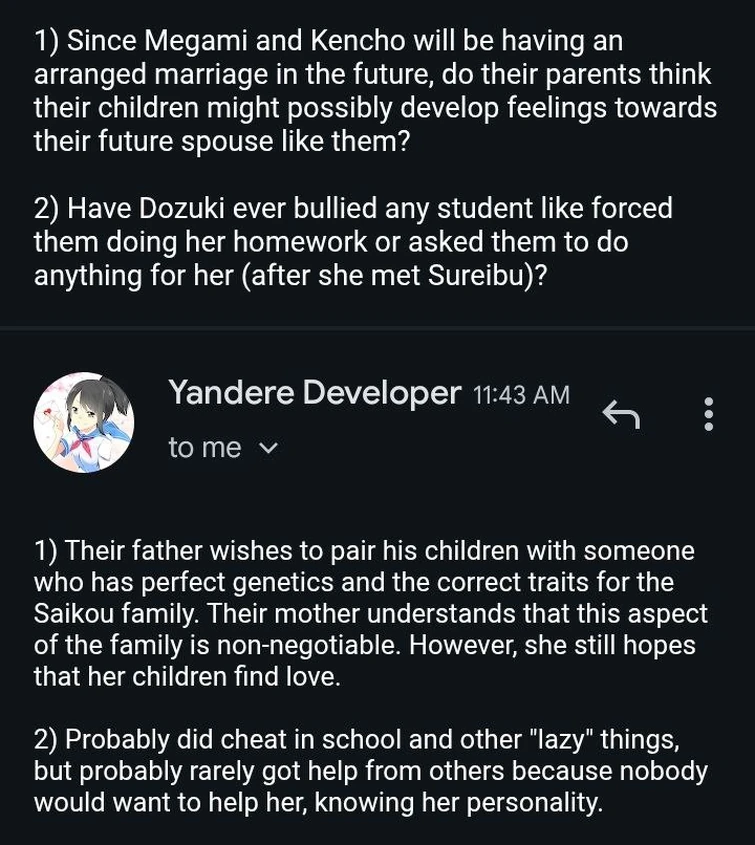 Question about Saikou family and Dozuki | Fandom