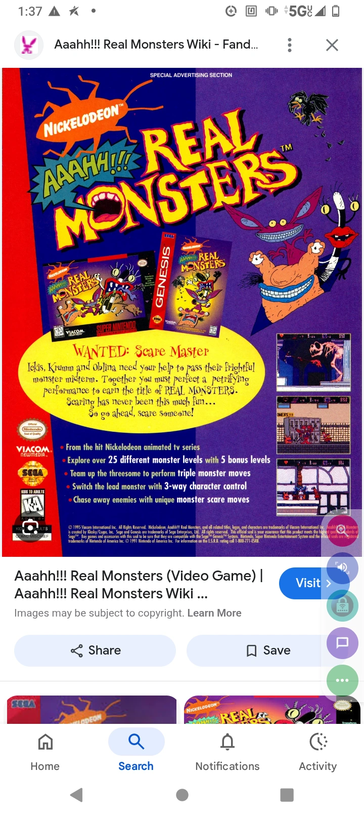 The final season of real monsters video game premiered in March 4 2016 ...