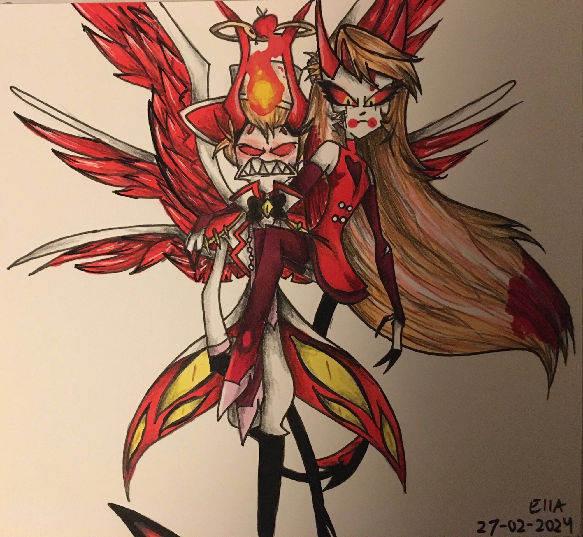 Drawing of Lucifer and Charlie | Fandom