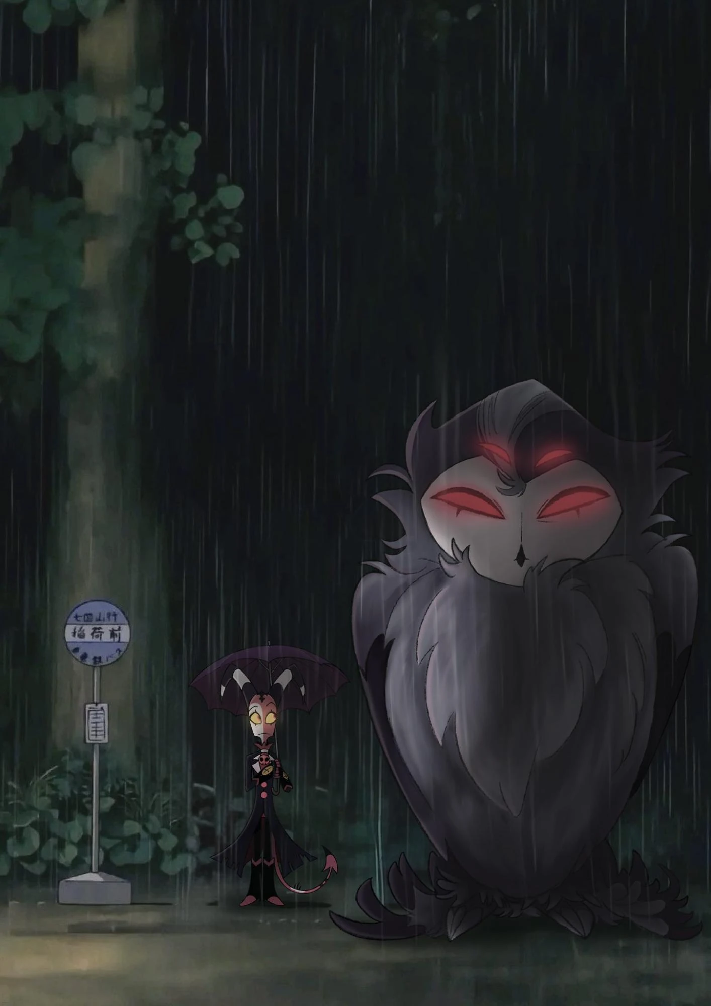 Blitzo meet stolas the Garden of the forest. Artist: Mimi_helluvafan ...