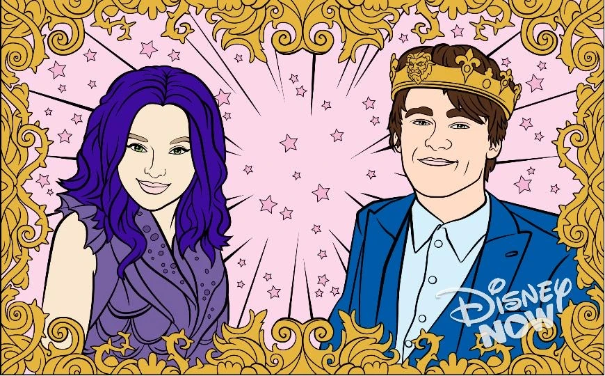 I colored Mal & Ben in Descendants 3 from the Color Splash! | Fandom