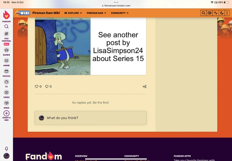 This discussion page feels the same | Fandom