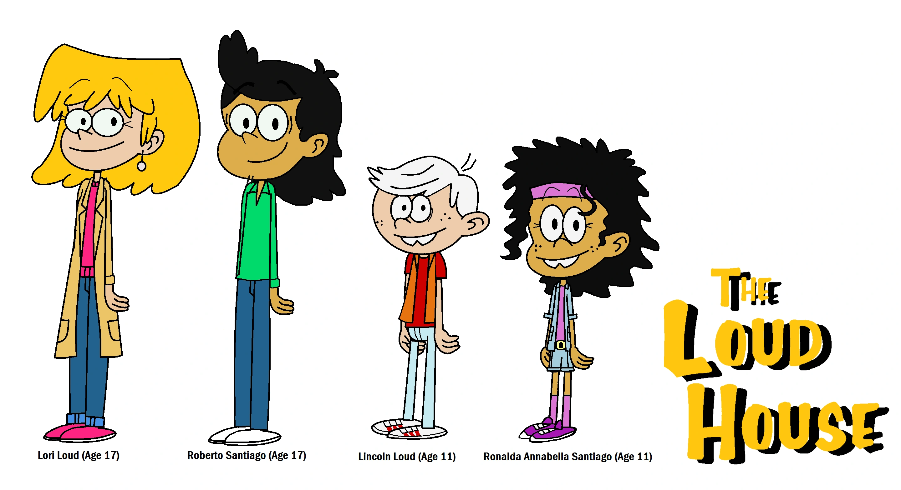 Lincoln, Lori, Ronnie Anne and Bobby (Full House Style) | Fandom