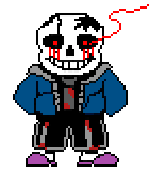 Evil Sans Sprite (Requested by sans the au nerd and also my take on it ...