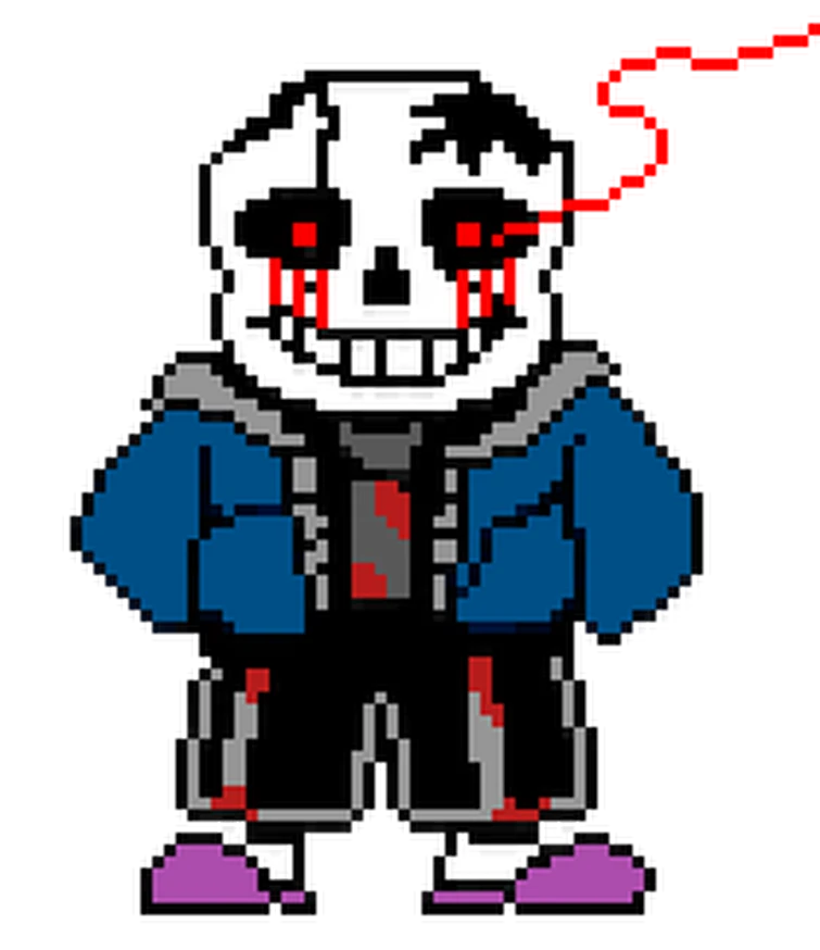 Evil Sans Sprite (Requested by sans the au nerd and also my take on it ...