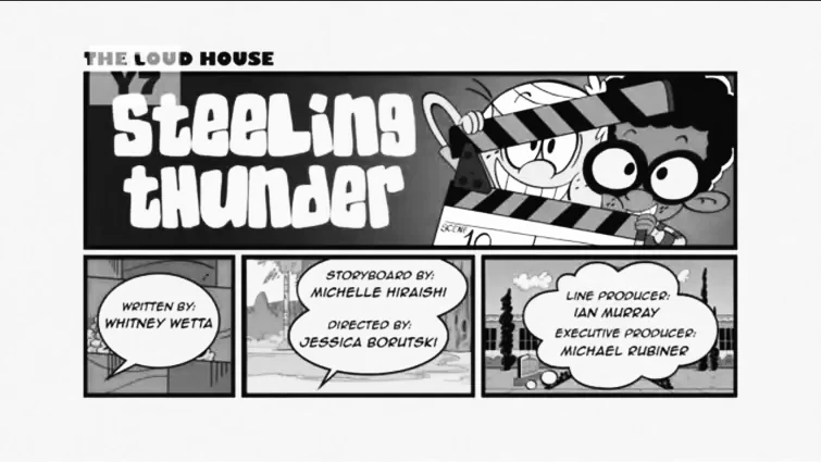 Stealing thunder title card in black and white style | Fandom