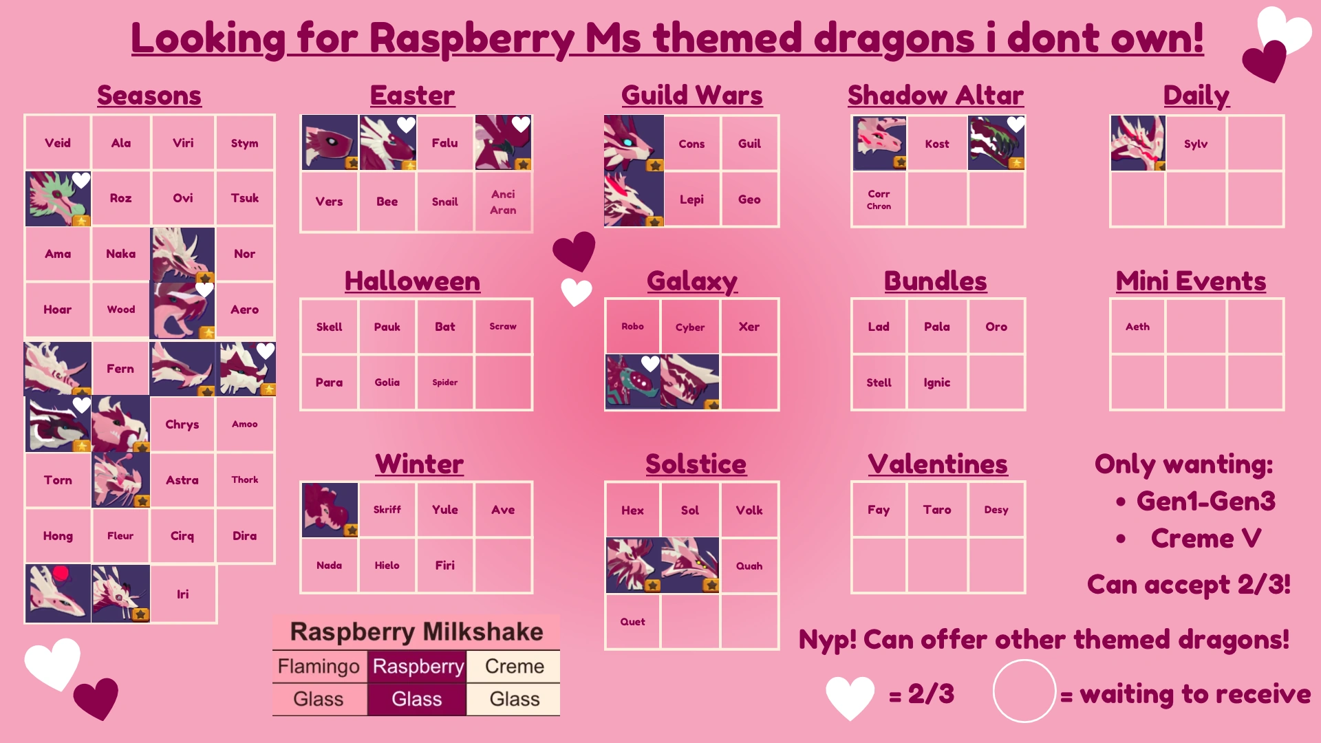 🤍🩷LF RASP MS DRAGONS I DONT HAVR!🤍🩷 | Fandom