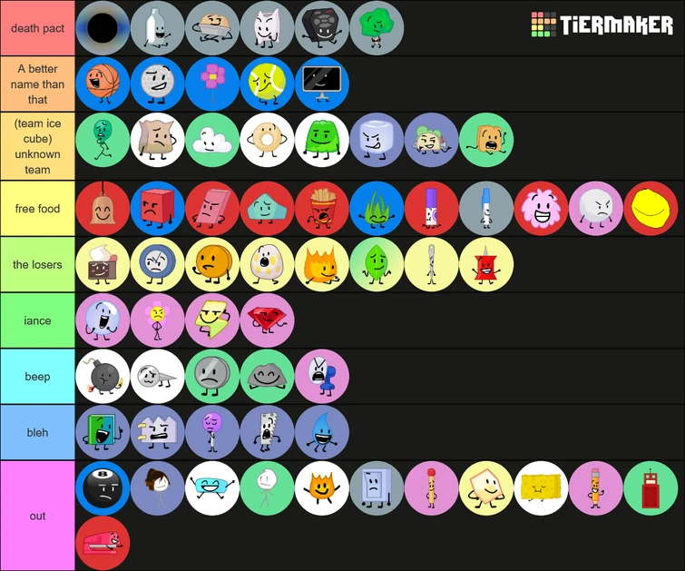 BFB with team switching proir to bfb 16 | Fandom
