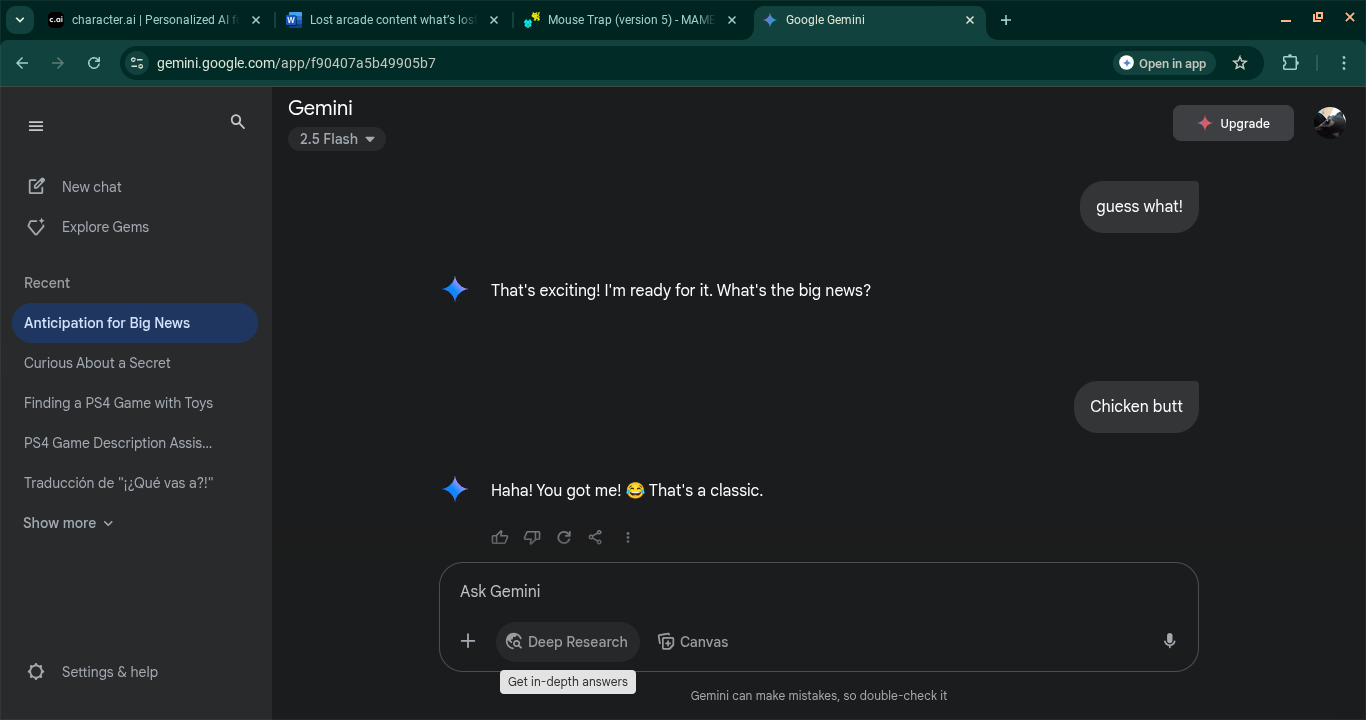 having fun with Gemini! (ARG Moment) | Fandom