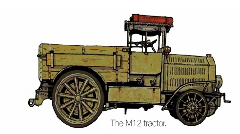 The corvun truck looks like the Austro-Daimler m12 gun tractor. | Fandom