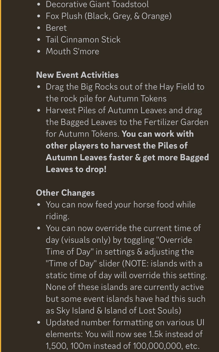Fall Event Update | Fandom