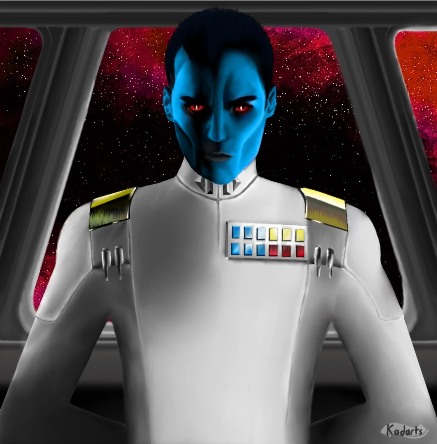 The most daunting piece of art I've ever done... Do you think he'd ...