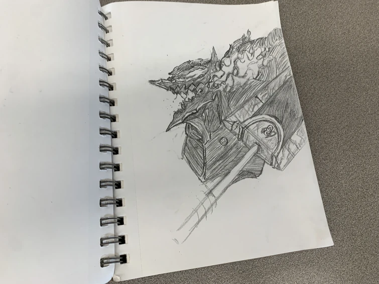 Part 1 of the progress of the Guts drawing so far. | Fandom