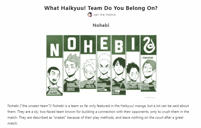 Haikyuu Quiz | Fandom
