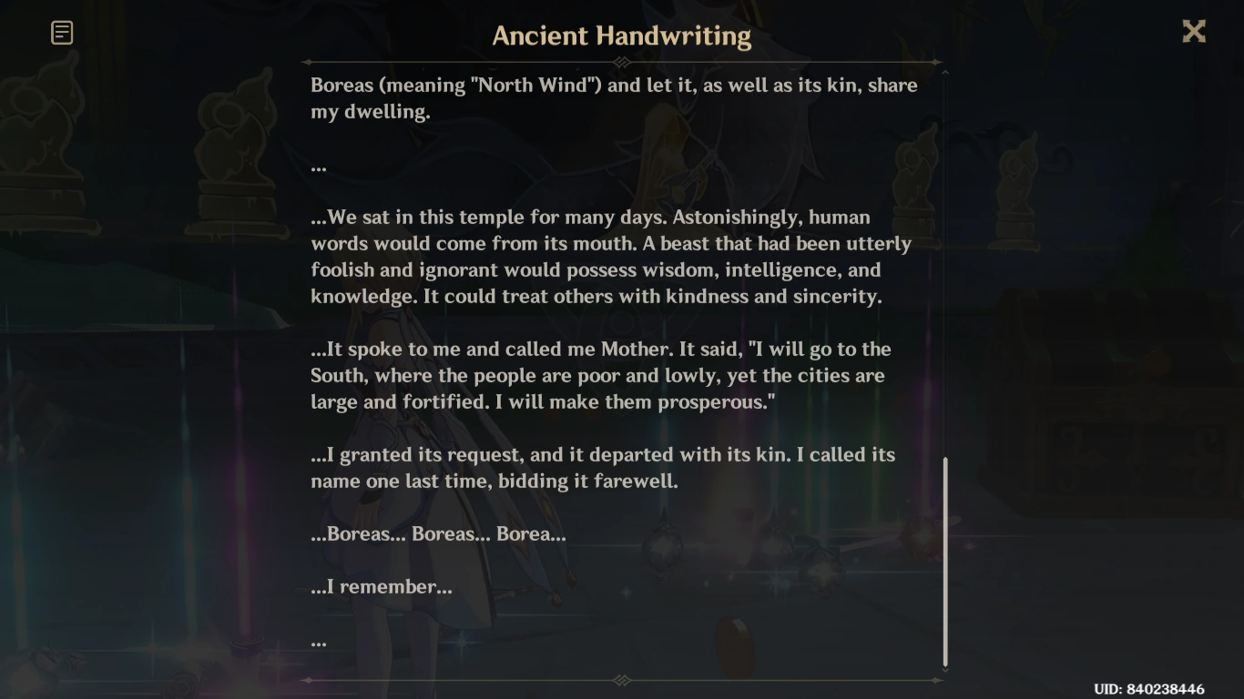 boreas lore in the big 26 | Fandom