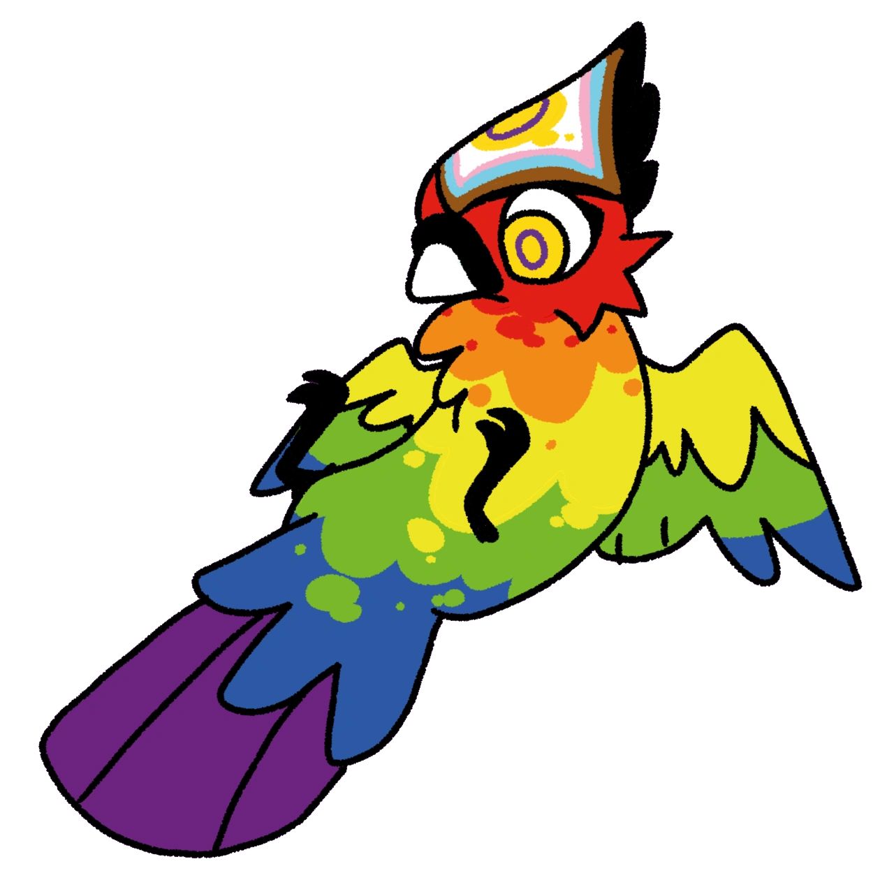 Drawing lgbt birds until pride month is over cuz I should have done ...