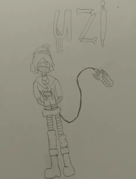 uzi and v on paper | Fandom