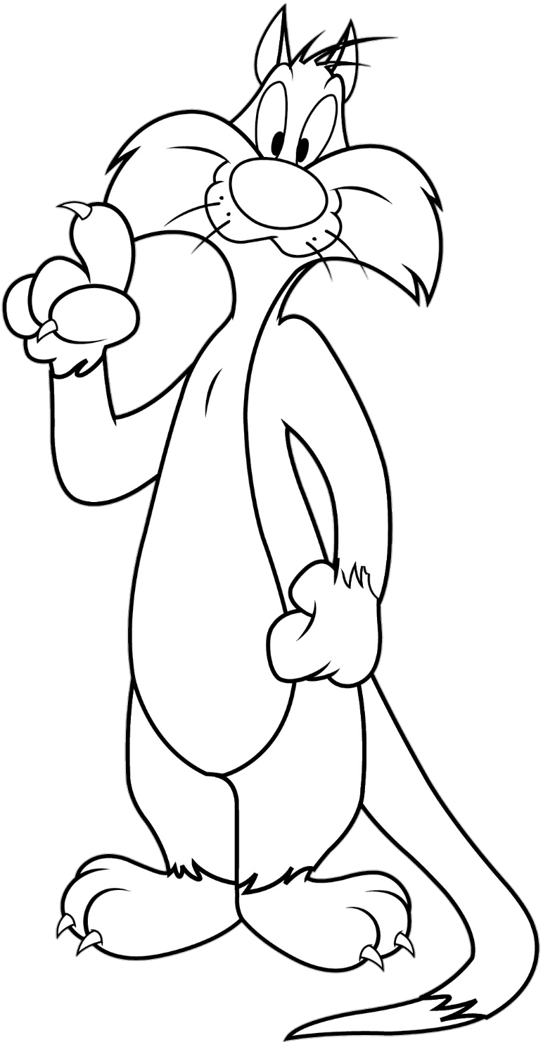 Sylvester the cat white | Fandom