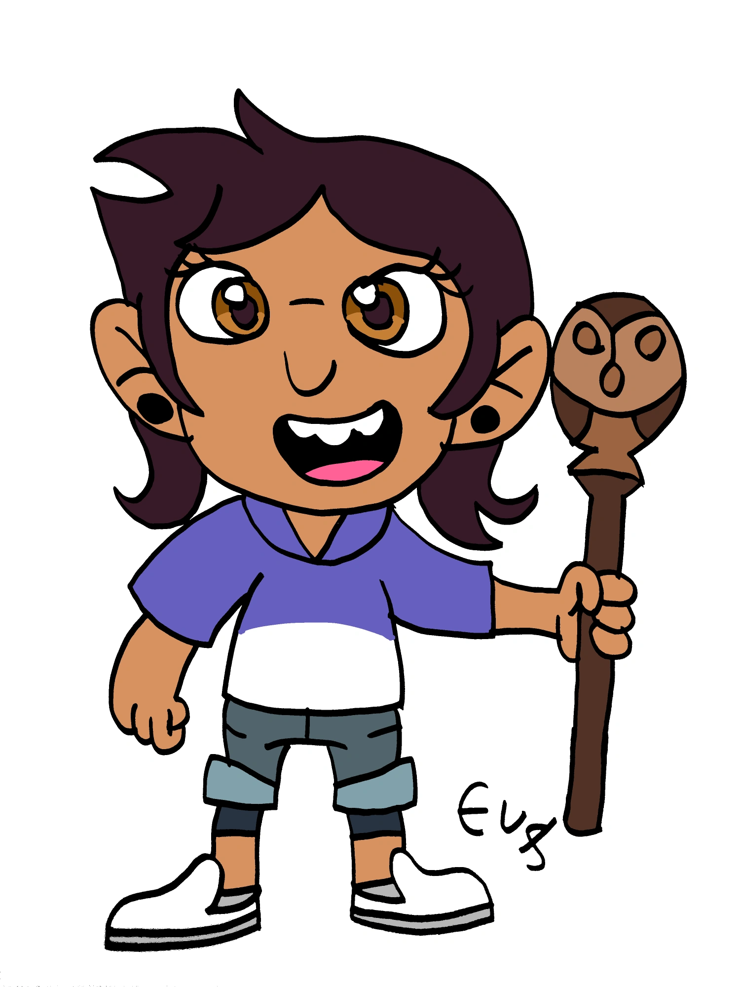 My drawing of Luz (w/ staff) | Fandom