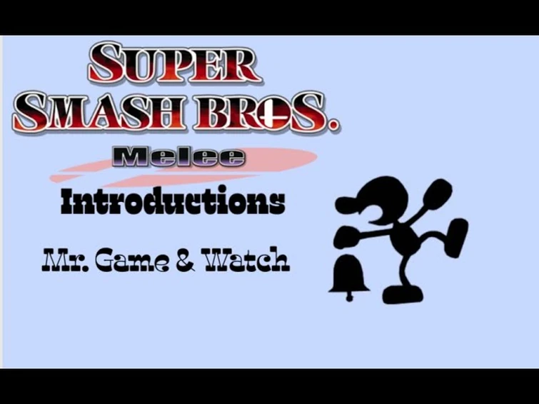I made this YouTube video, as an introduction to Mr. Game & Watch in ...