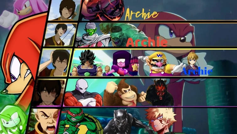 In honor of the Knuckles Prologue here is a matchup tier list | Fandom