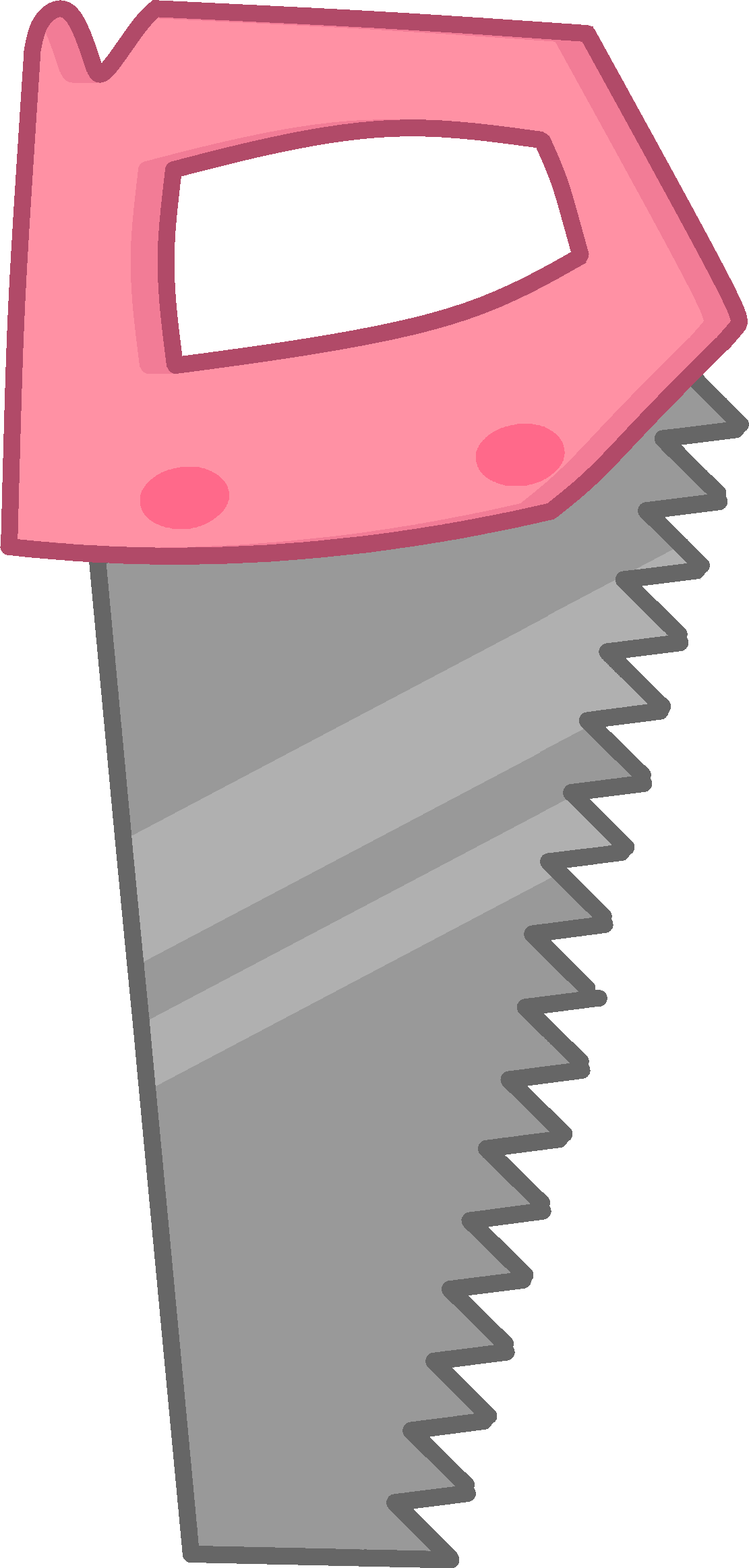 My custom old saw pink handle asset. | Fandom