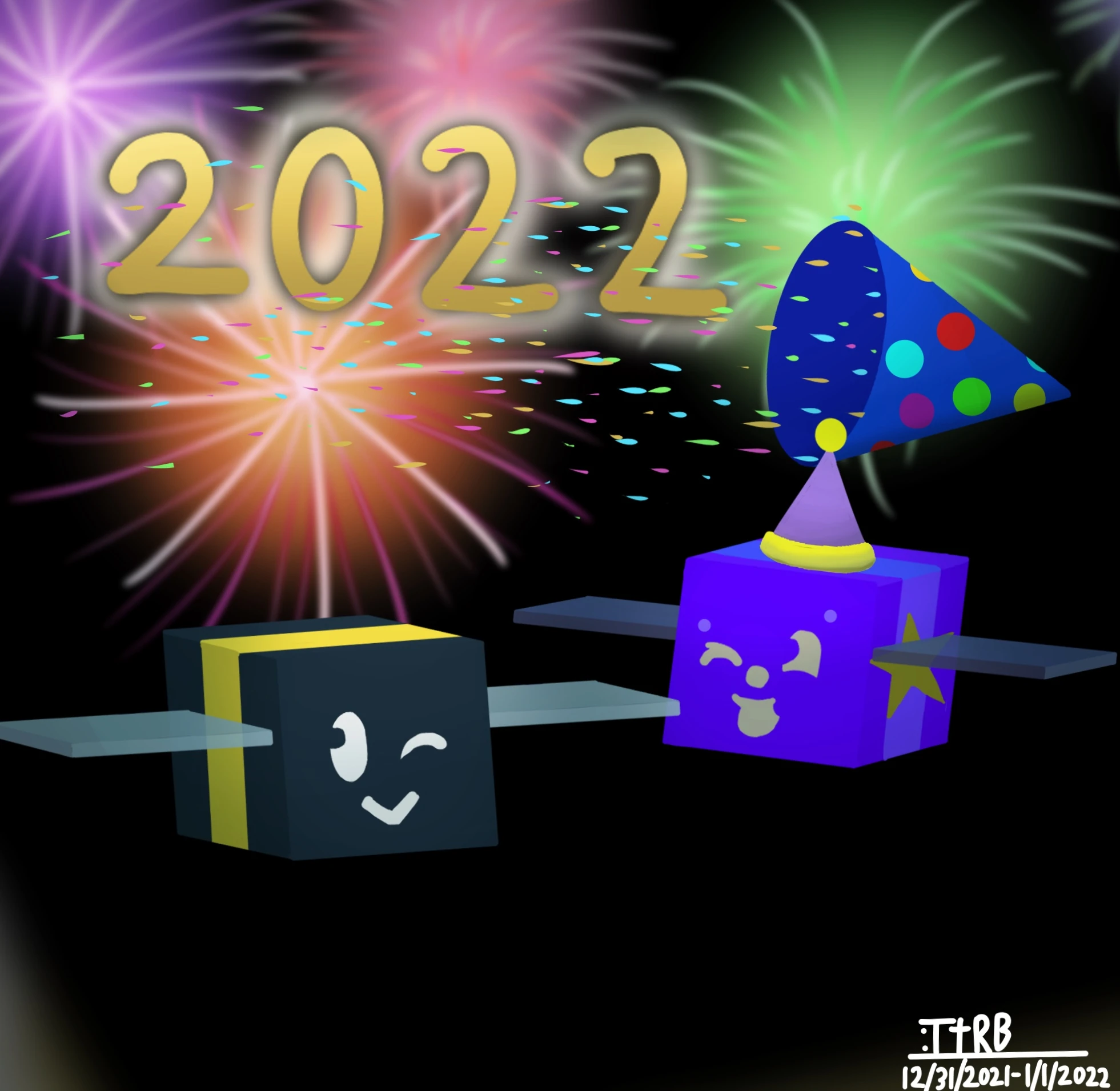 Basic Bee and Gifted Buoyant Bee Wishes You a Happy New Year! | Fandom