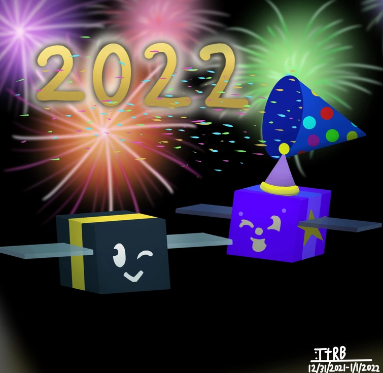 Basic Bee and Gifted Buoyant Bee Wishes You a Happy New Year! | Fandom