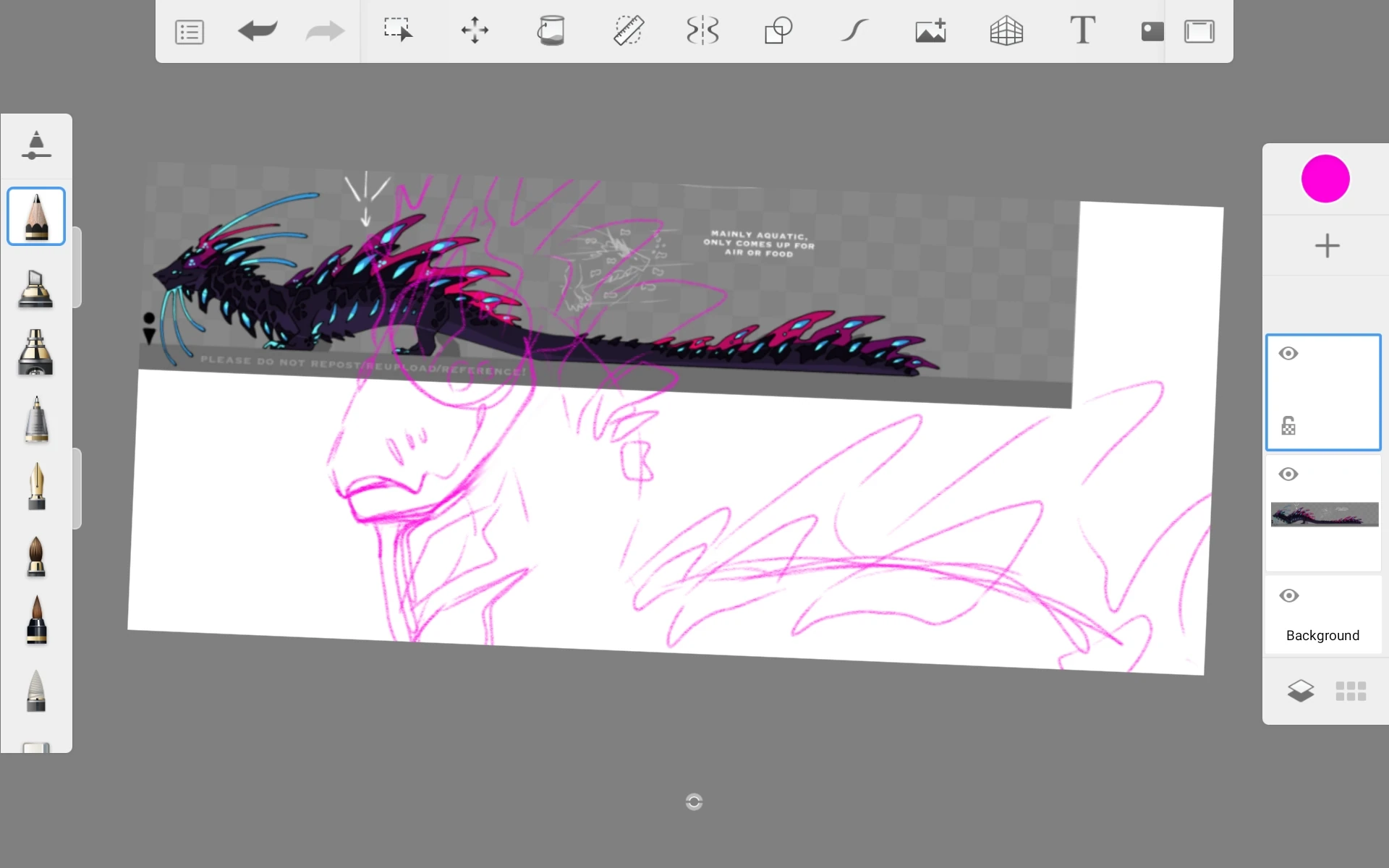 My art process while drawing aura | Fandom