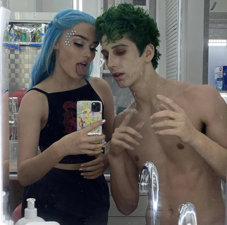 Milo Manheim and Meg Donnelly in the behind the scenes of #ZOMBIES3. | Fandom