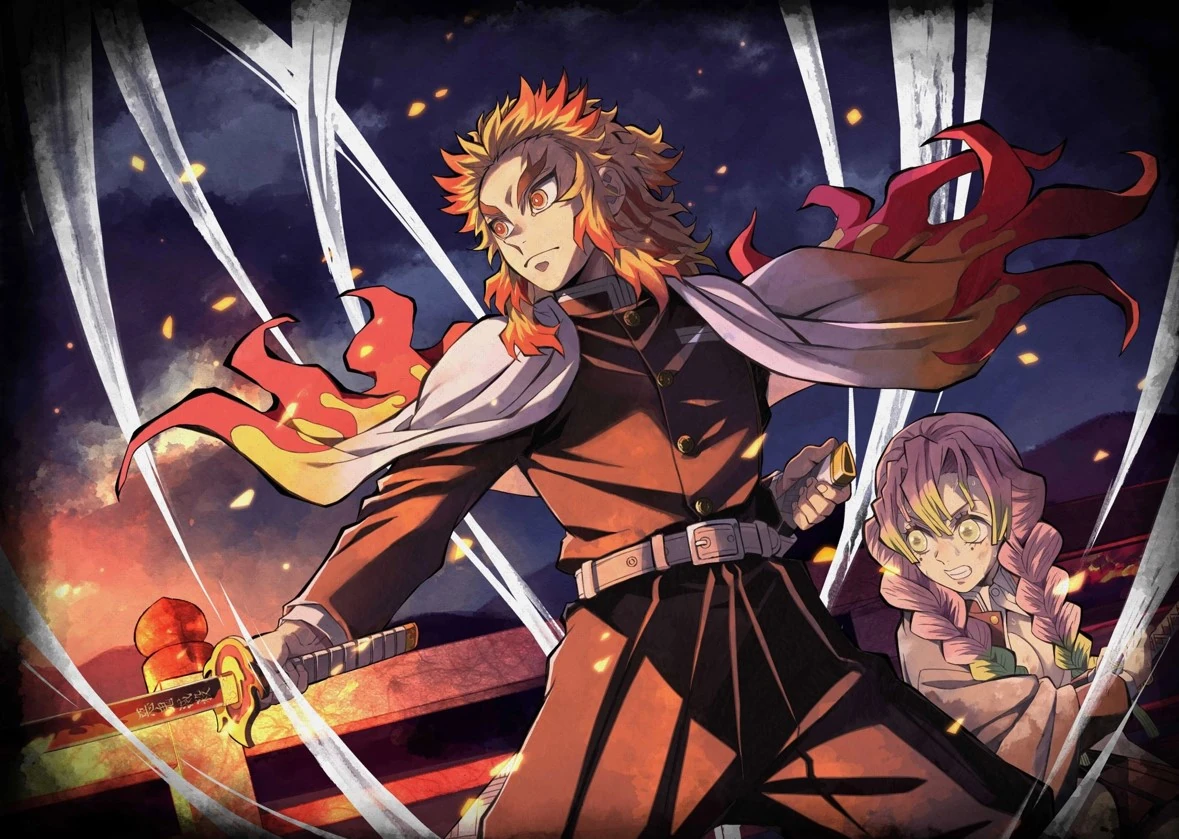 mitsuri and rengoku official art | Fandom