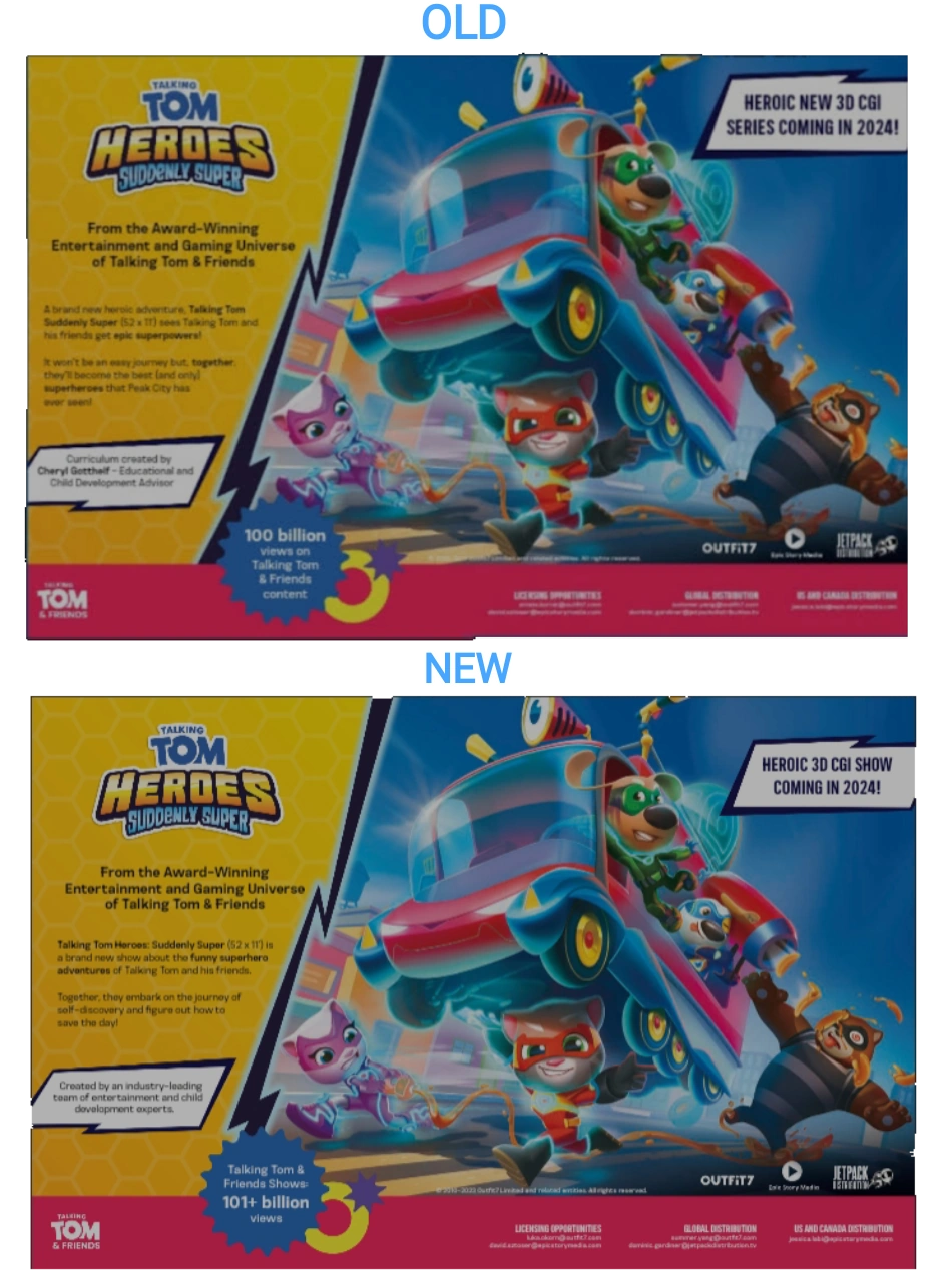 Talking Tom Heroes: Suddenly Super poster Old and New | Fandom