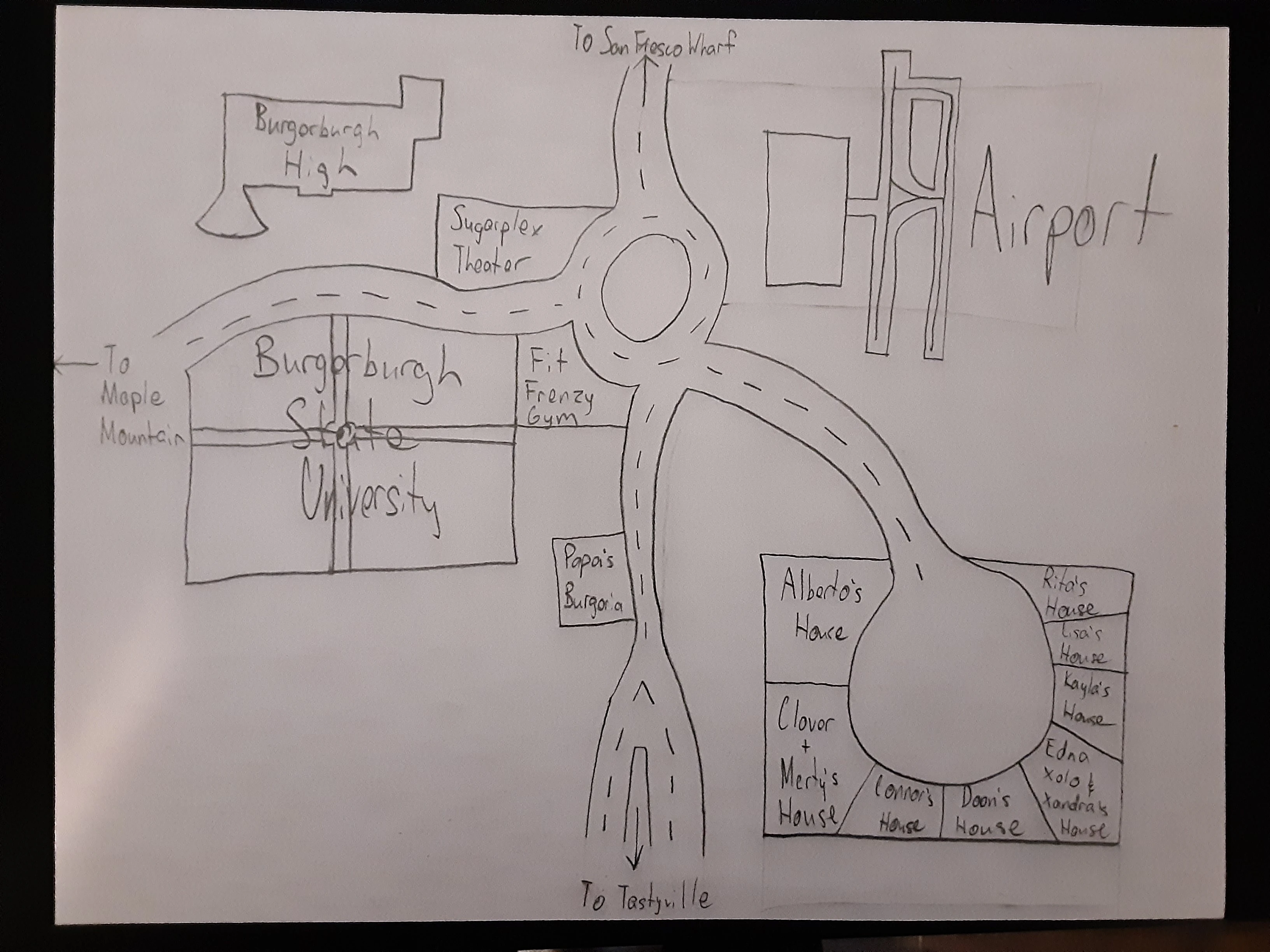 A map of Burgerburgh | Fandom