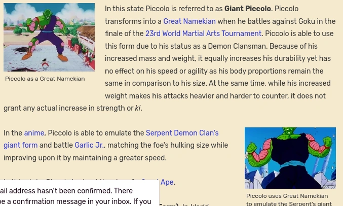 Piccolo needs another form | Fandom