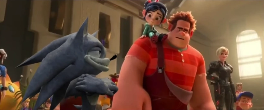 Sonic In Wreck It Ralph Scene
