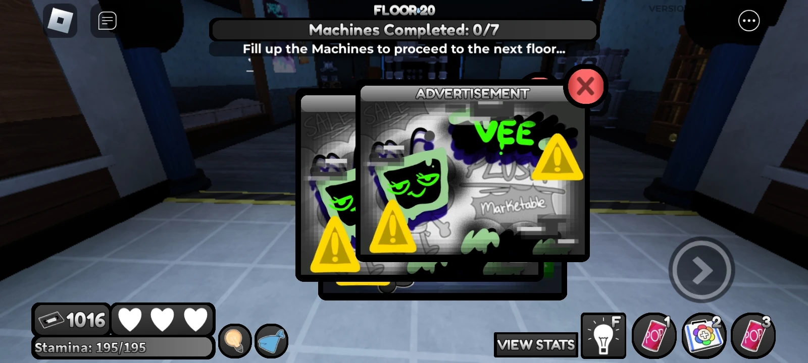 1st time getting 2 floor 20! (ignore Vee popups lol) | Fandom