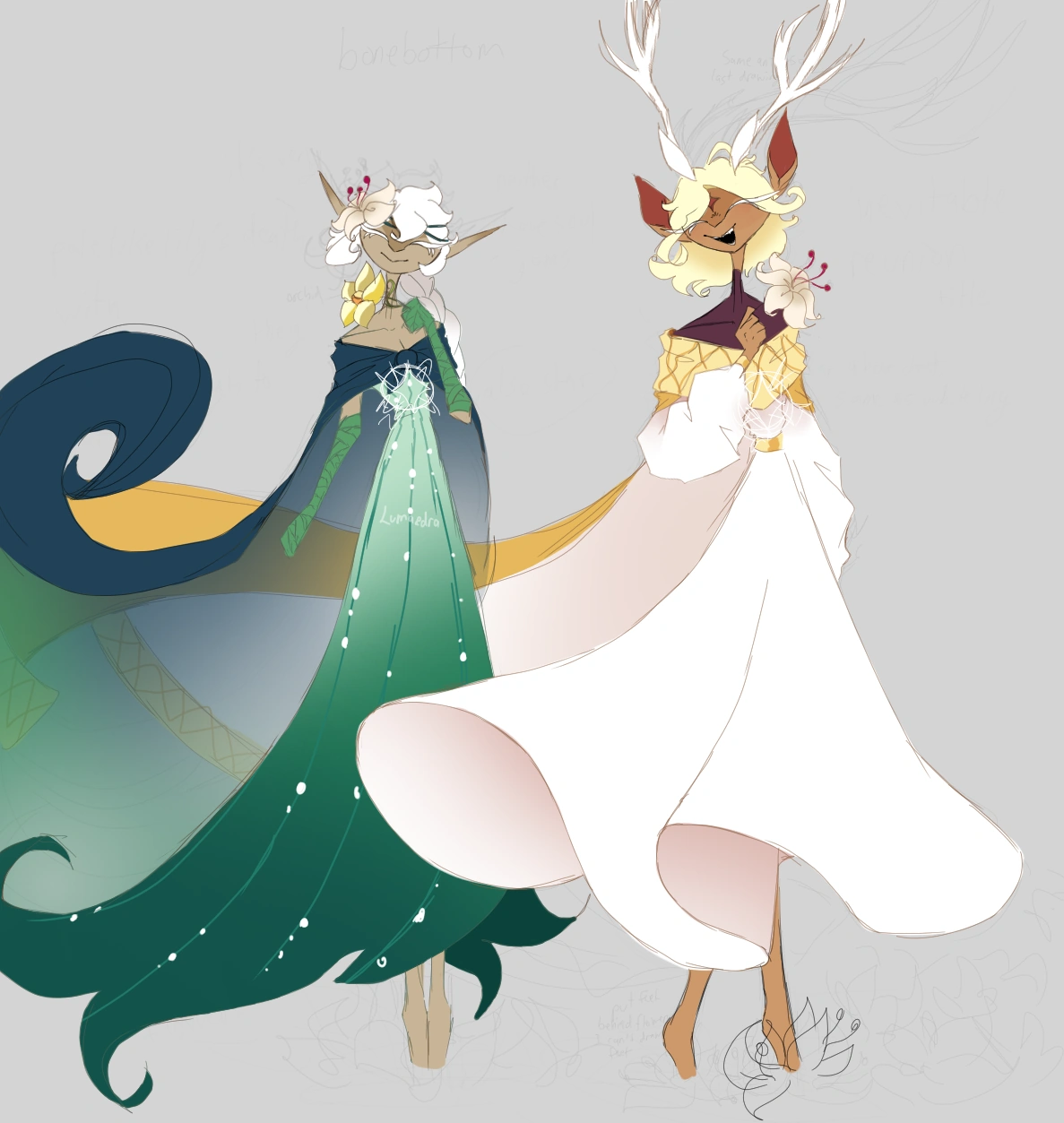 Got their base colors, now for the dreaded stupid flowers again | Fandom