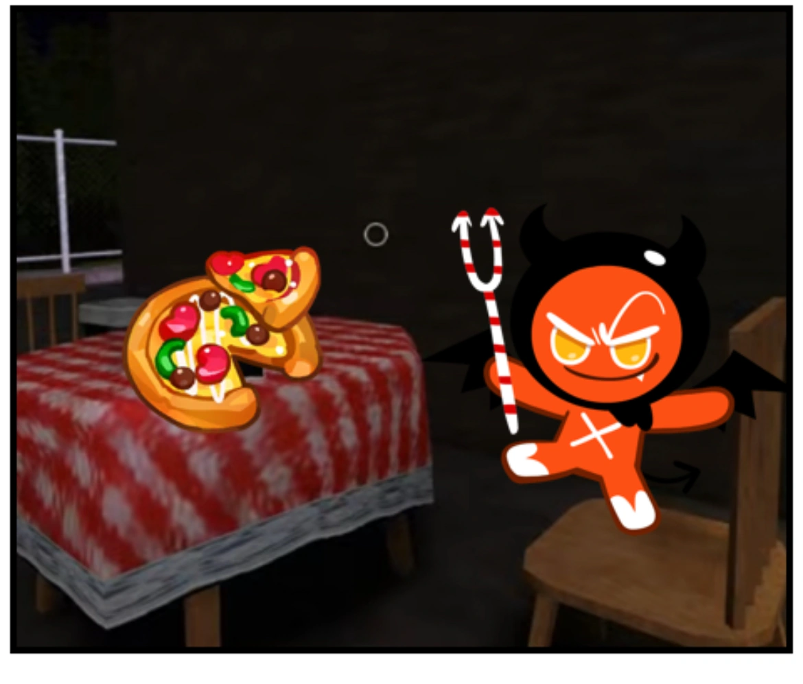 Devil cookie in Roblox highway pizza | Fandom