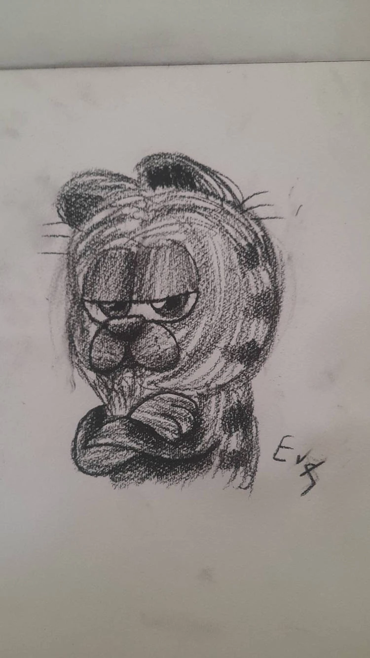 My sketch of Garfield | Fandom