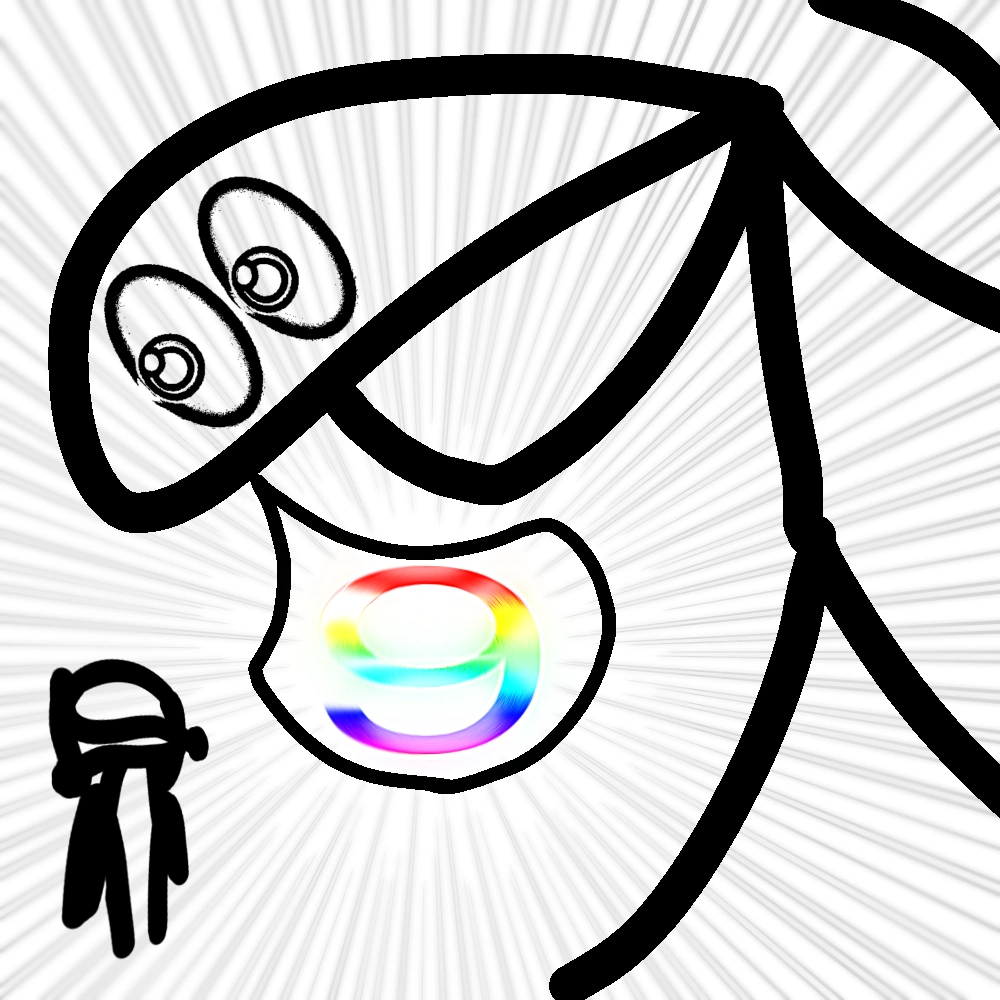 Random redraw of something I saw on a Roblox gartic phone copy that’s ...