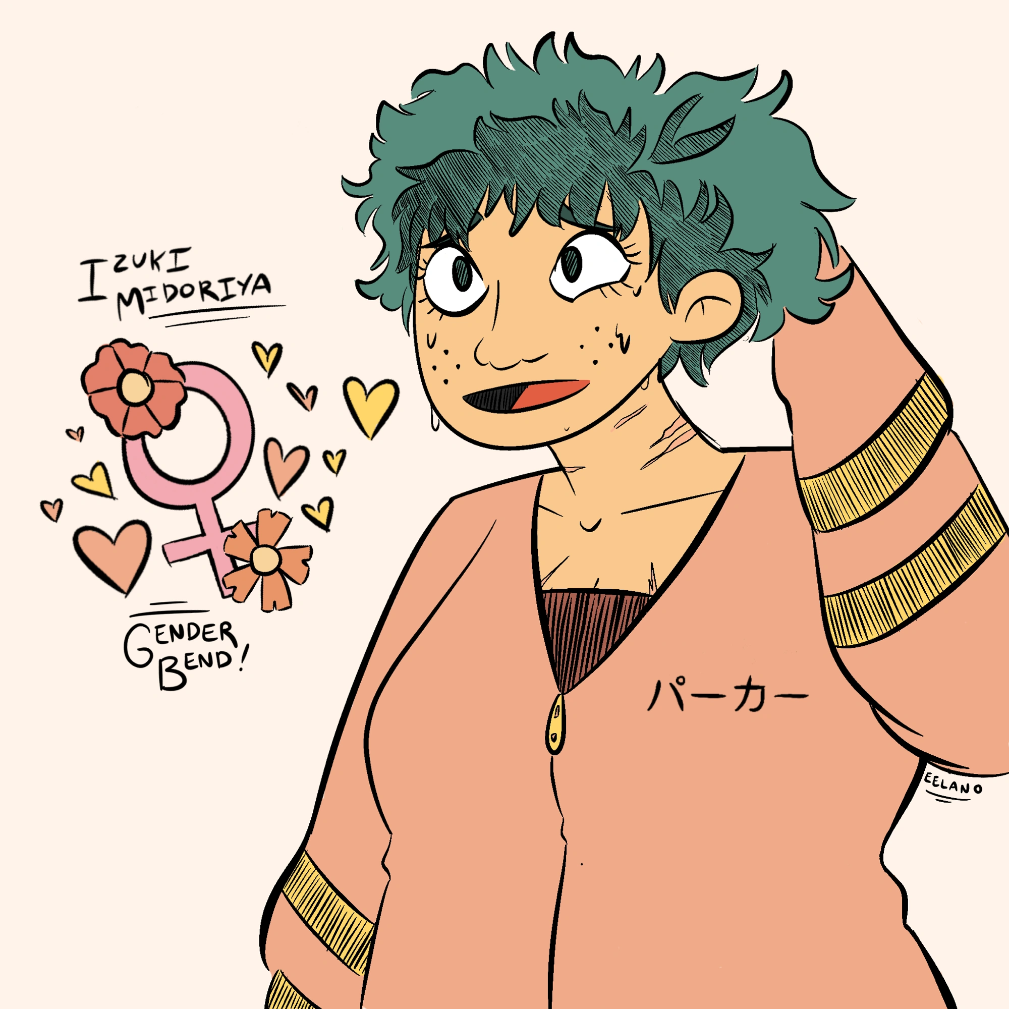 Izuku Genderbend Art | Fandom