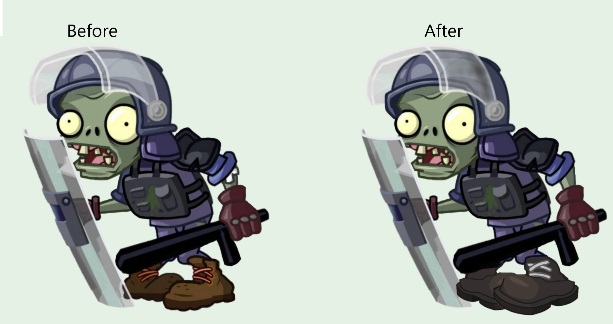 Riot police zombie redesign | Fandom