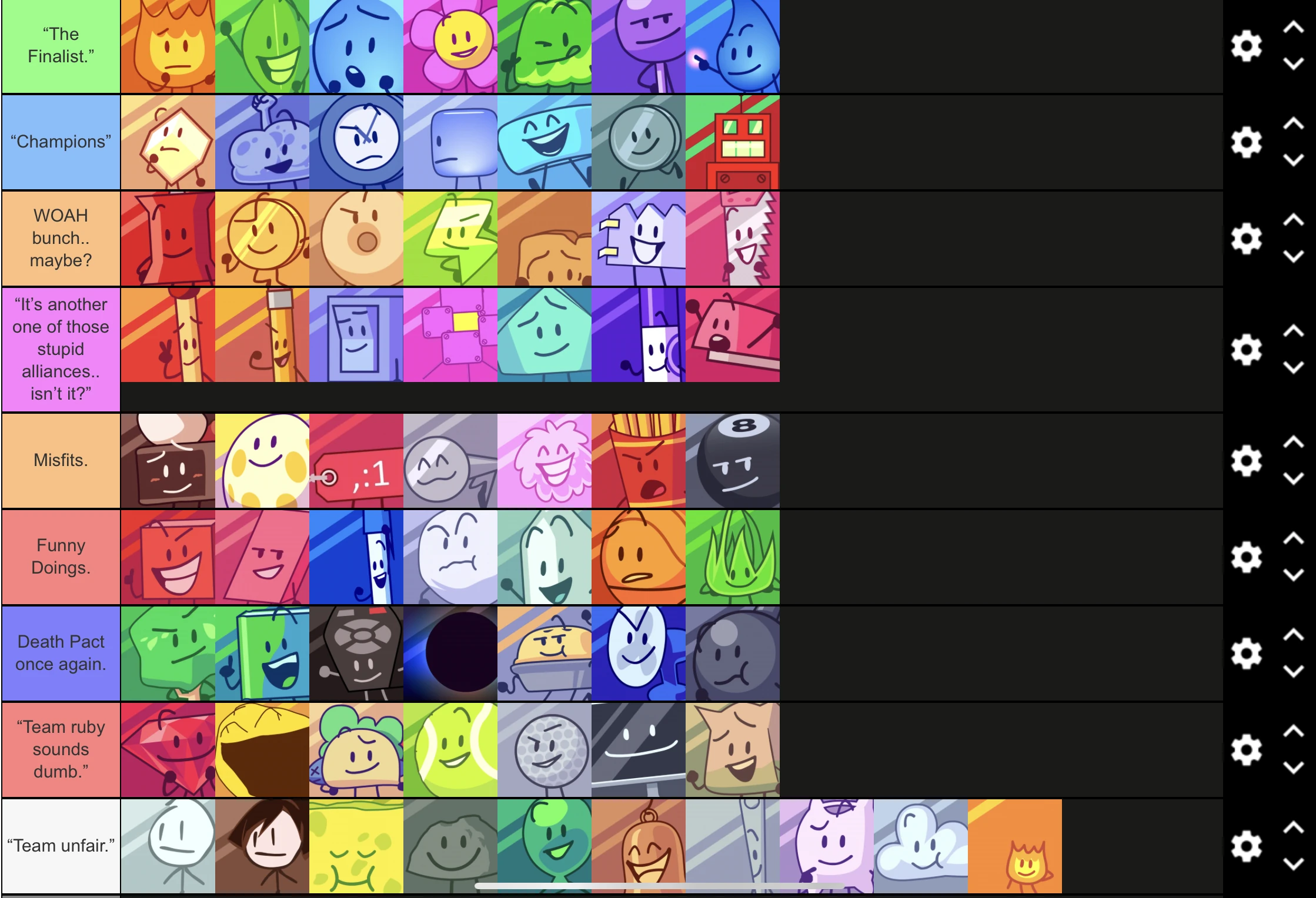 BFDI: Another Season. 1: They’re Your Teams For Our Game (Voting Ended ...