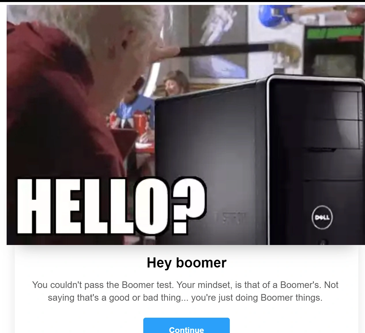 Boomer test | Fandom